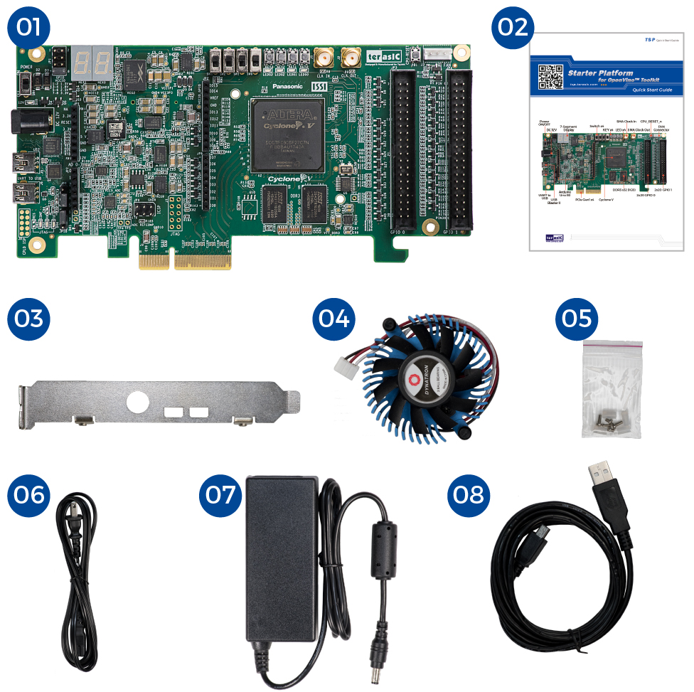Terasic - All FPGA Boards - Cyclone V - Starter Platform for OpenVINO™ Toolkit