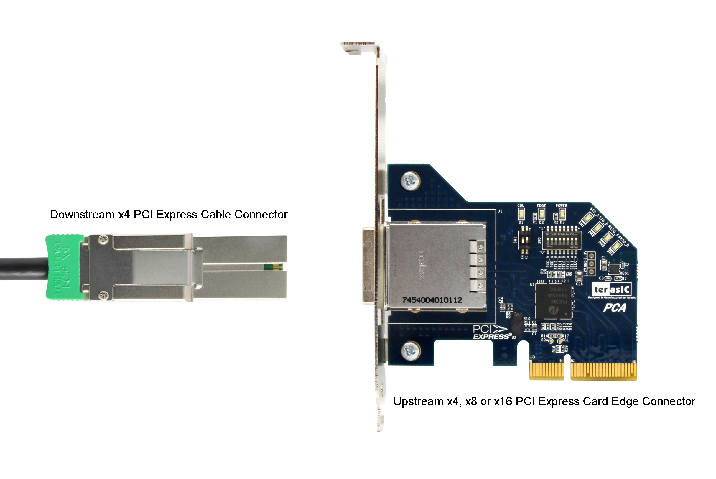 Terasic - 停产产品 - 子板 - PCIe x4 Cable Adapter (PCA)