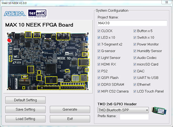 Terasic - All FPGA Boards - MAX 10 - MAX 10 NEEK